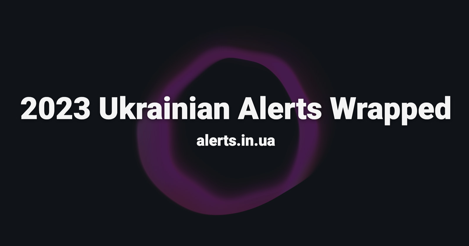 Ukrainian Alerts Wrapped - alerts.in.ua